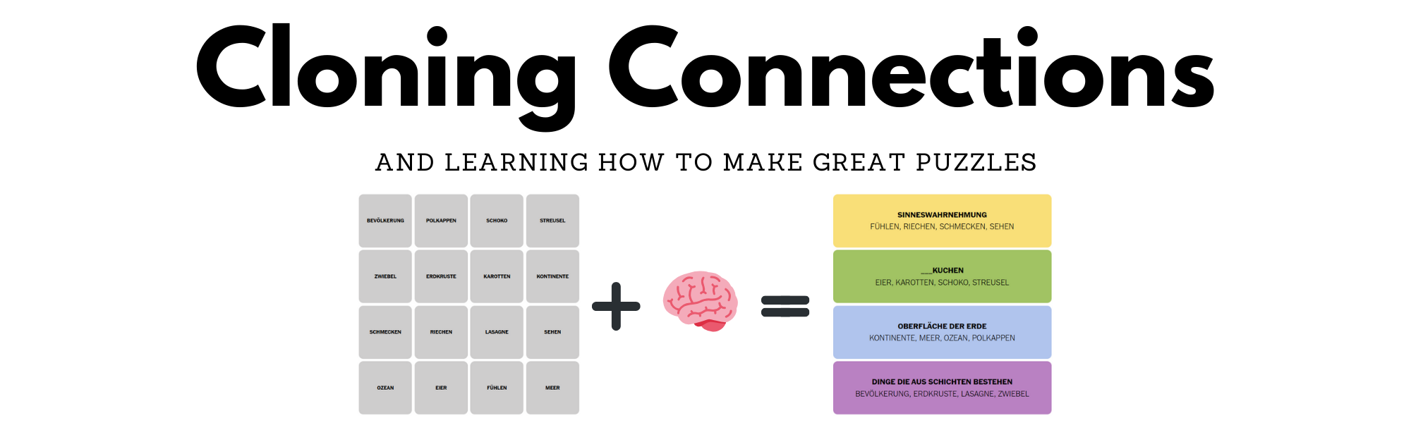 Learning how to make great Puzzles through “Connections” - Niklas Oberhuber